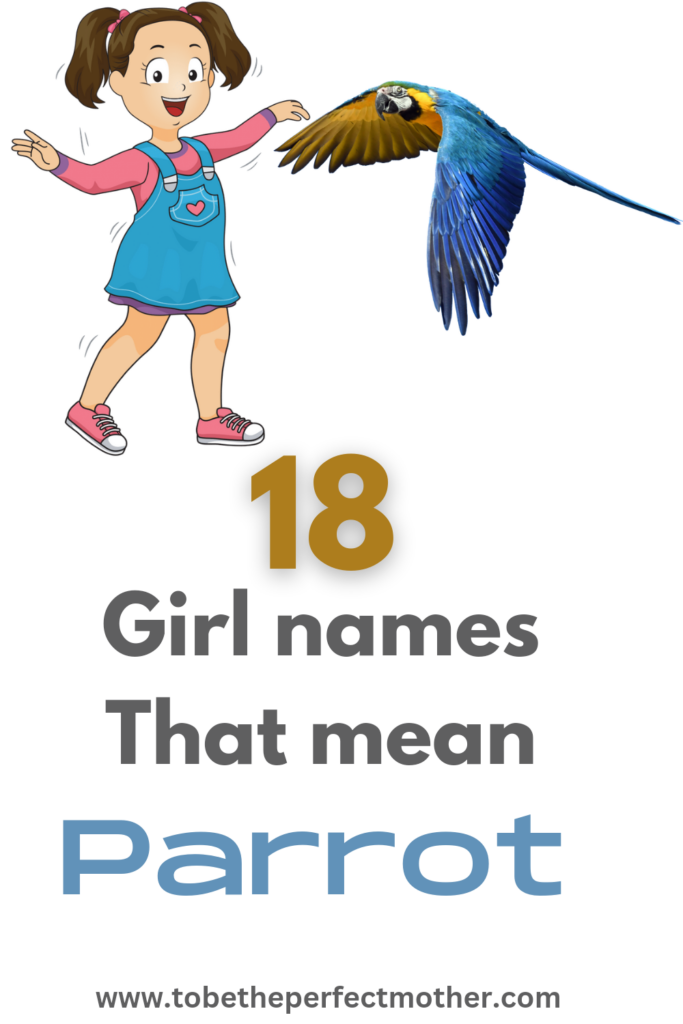 18 girl names that mean parrot - To Be The Perfect Mother