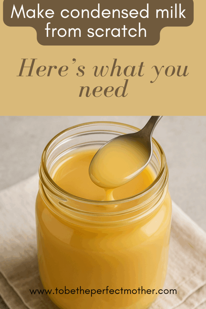Homemade Sweetened Condensed Milk: A Step-by-Step Guide - To Be The ...