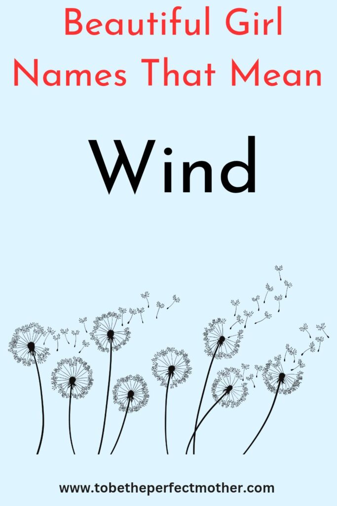 Girl Names That Mean Wind: A Breezy Collection from Around the World ...
